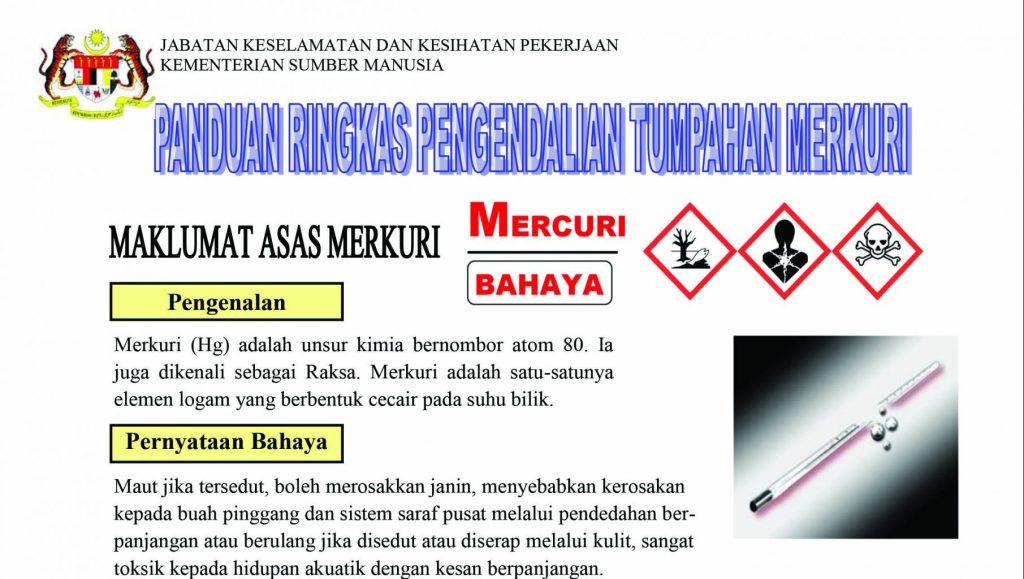 Panduan Ringkas Pengendalian Tumpahan Merkuri - PPPL