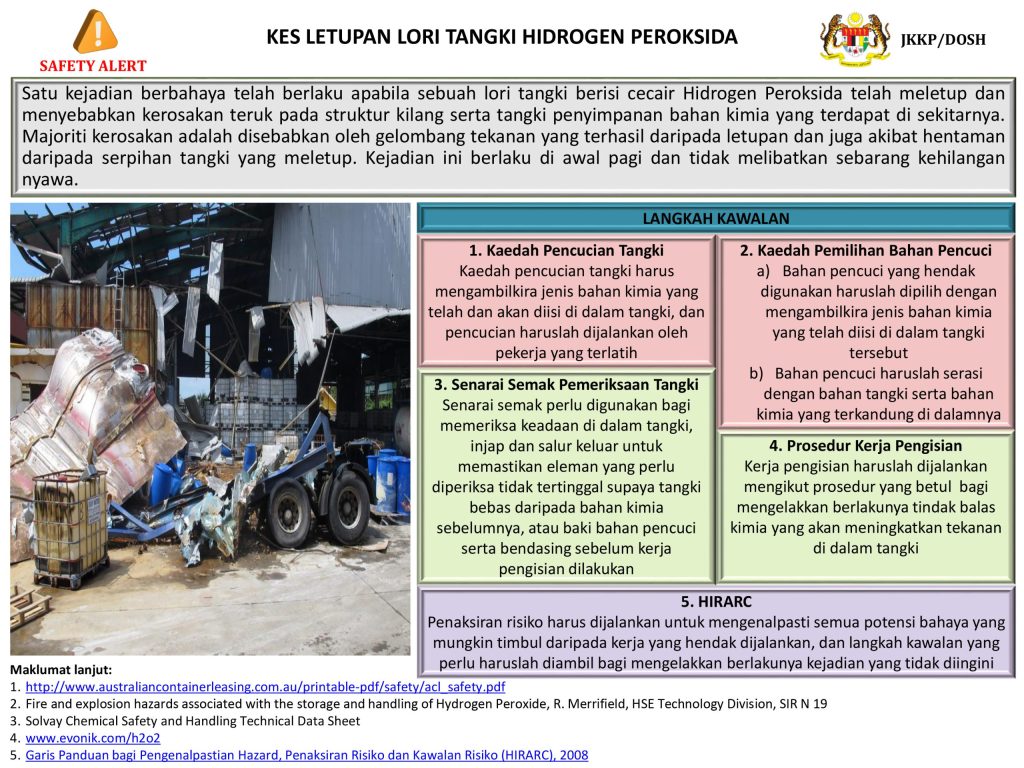 Info KKP: Kes Letupan Bahan Kimia Hidrogen Peroksida - PPPL